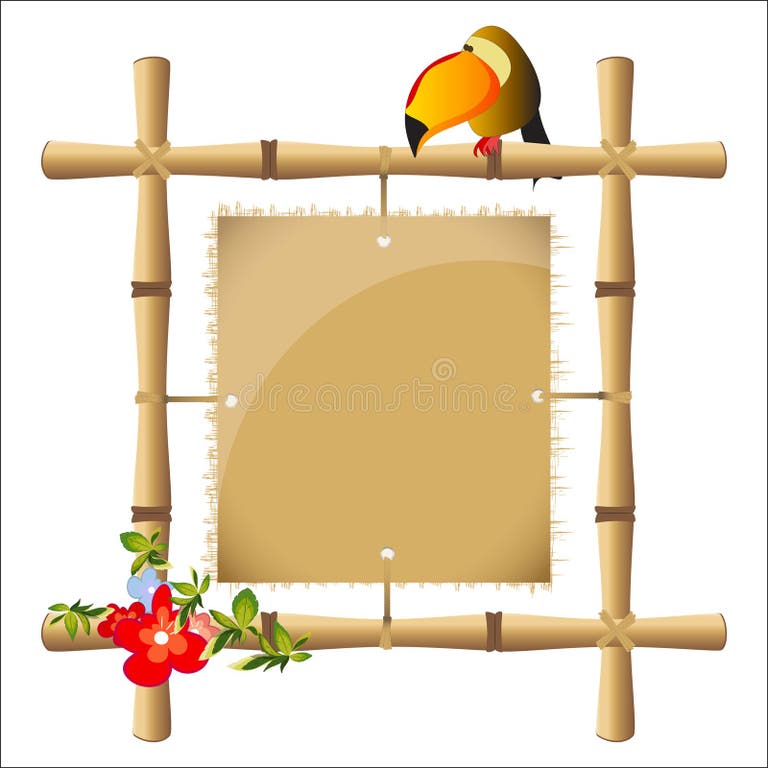 Bamboo Frame Blank Paper Stock Illustrations – 497 Bamboo Frame Blank ...
