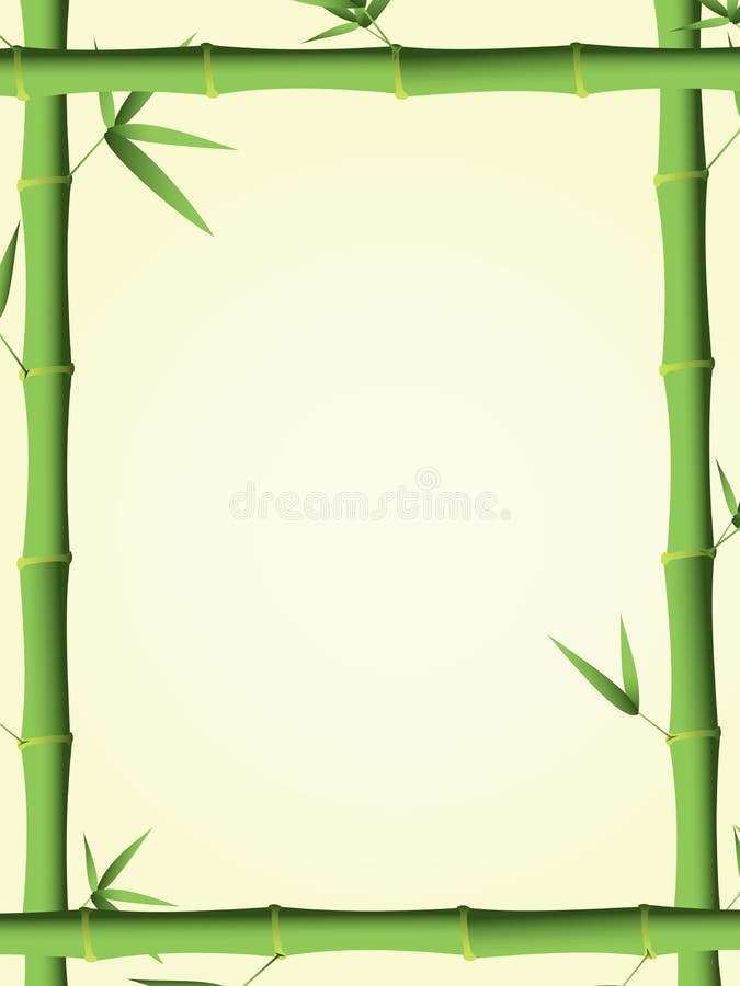 Bamboo stationary stock vector. Illustration of frame - 11234411