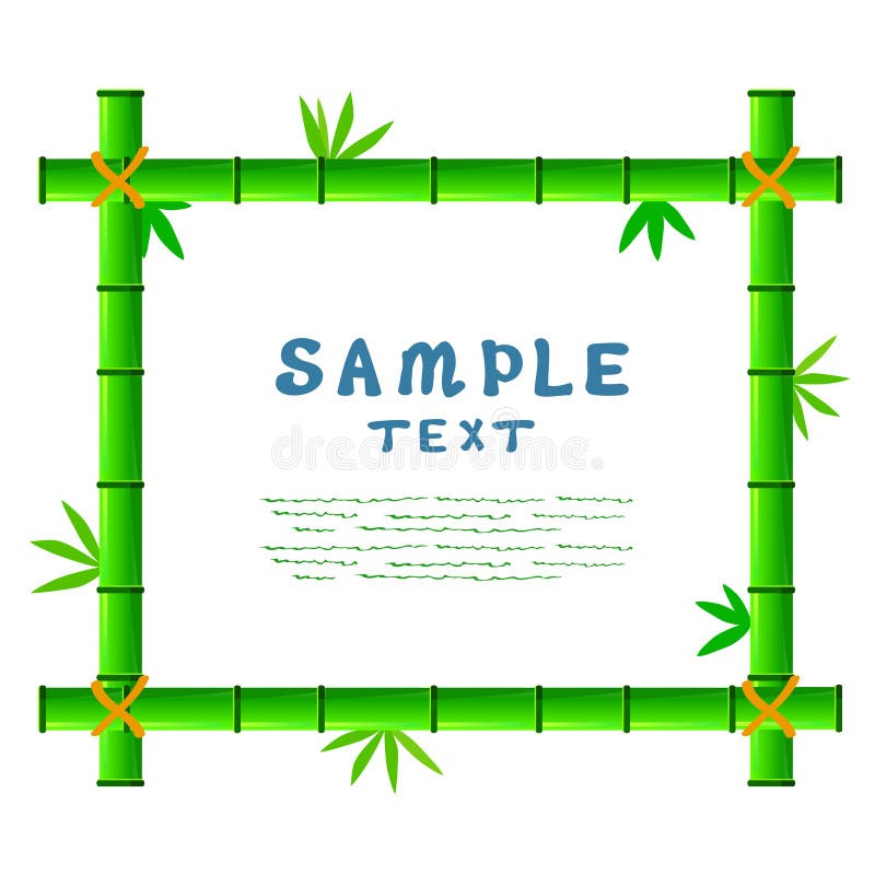 Bamboo frame stock illustration. Illustration of branch - 26618740