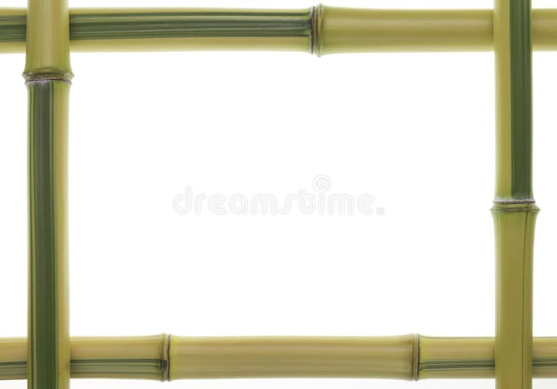 Bamboo Frame with Bamboo Steams Stock Photo - Image of japanese, space ...