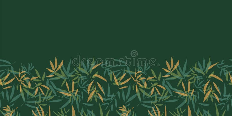 Bamboo Frame Border Seamless Pattern Stock Vector - Illustration of ...