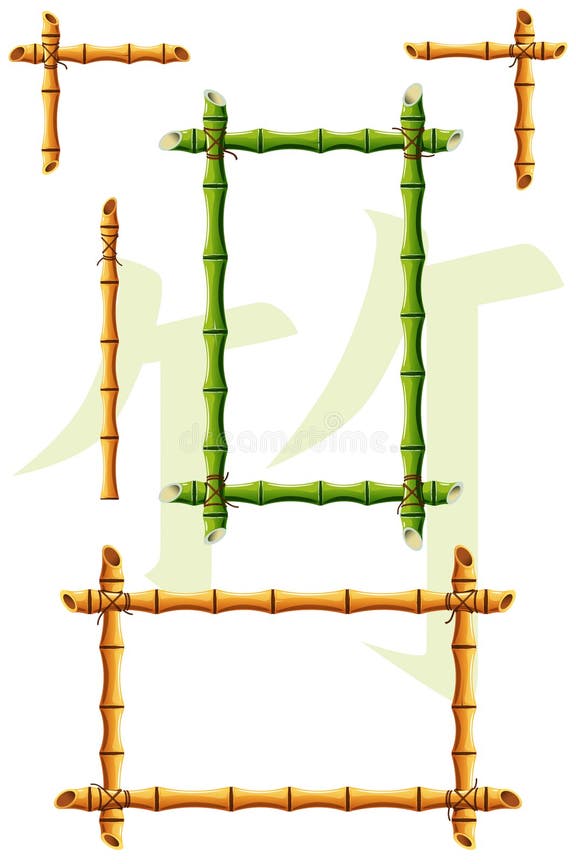 Cartoon Bamboo Frames Stock Illustrations – 104 Cartoon Bamboo Frames ...