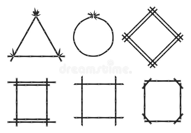 Chinese Botanical Geometric Borders Stock Illustrations – 6 Chinese Botanical Geometric Borders ...