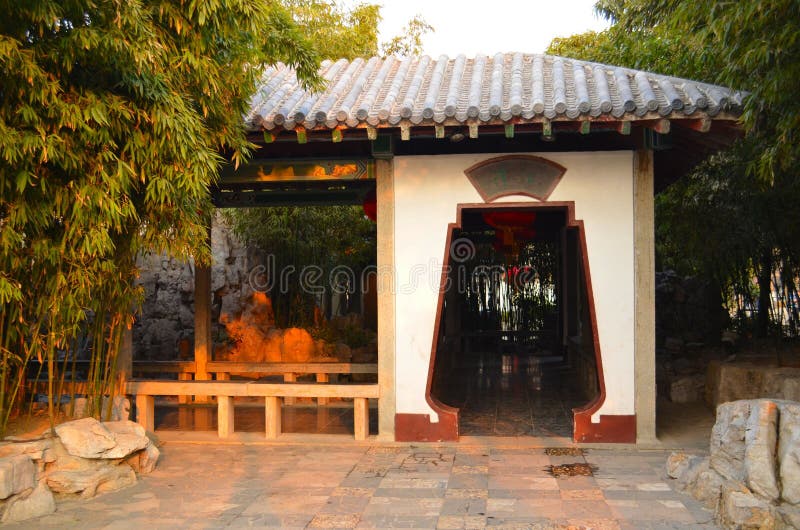 Bamboo grove courtyard stock photo. Image of takes, setting - 23814706