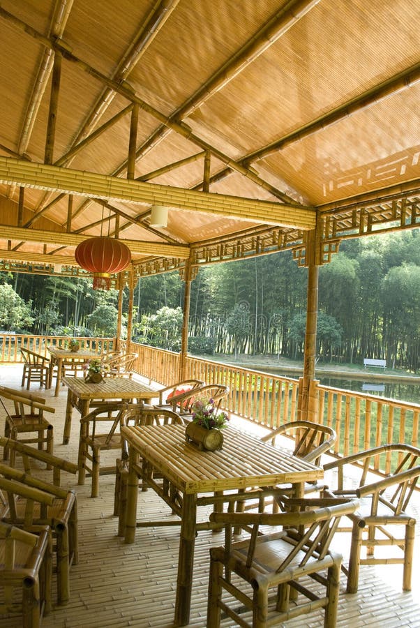 Bamboo house stock photo. Image of bright, glass, windows - 15795552