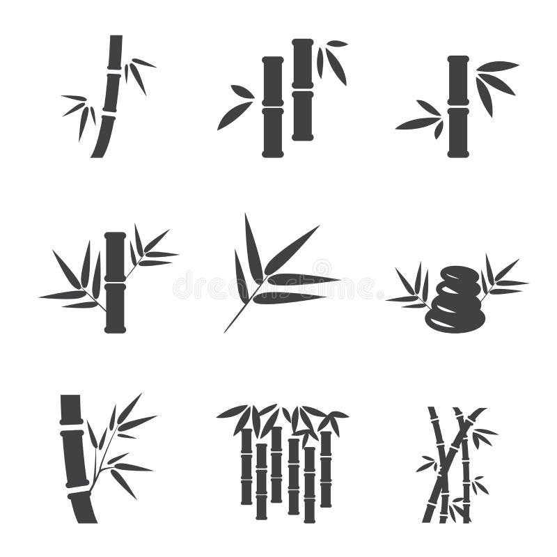 Bamboo icon stock vector. Illustration of graphic, japan - 49366920
