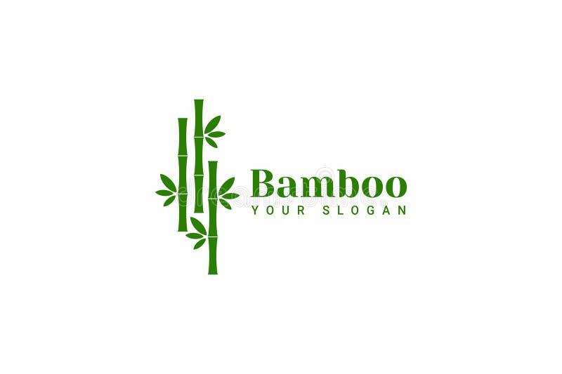Bamboo Logo Design Template Stock Vector - Illustration of tree ...