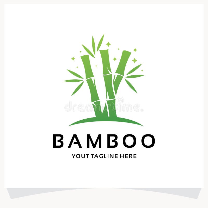 Bamboo Logo Design Template Inspiration Stock Vector - Illustration of ...