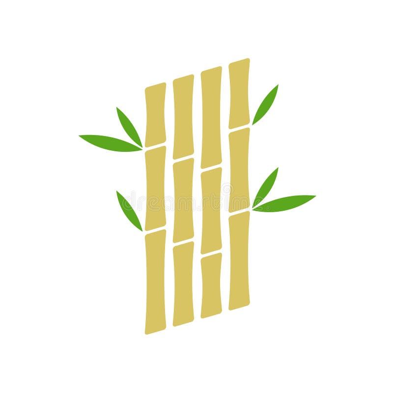 Bamboo Logo Template. Green Bamboo Trees Vector Design Stock Vector ...