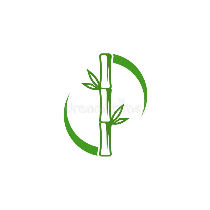 Bamboo Logo Template. Green Bamboo Trees Vector Design Stock Vector ...
