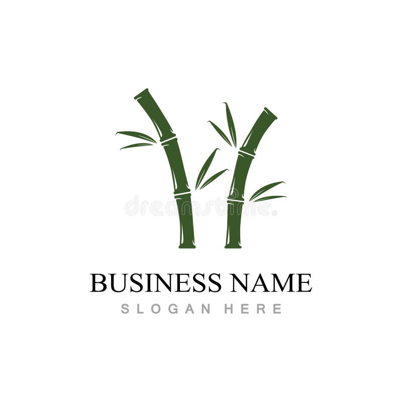 Bamboo Logo Template Vector Icon Stock Vector - Illustration of design ...