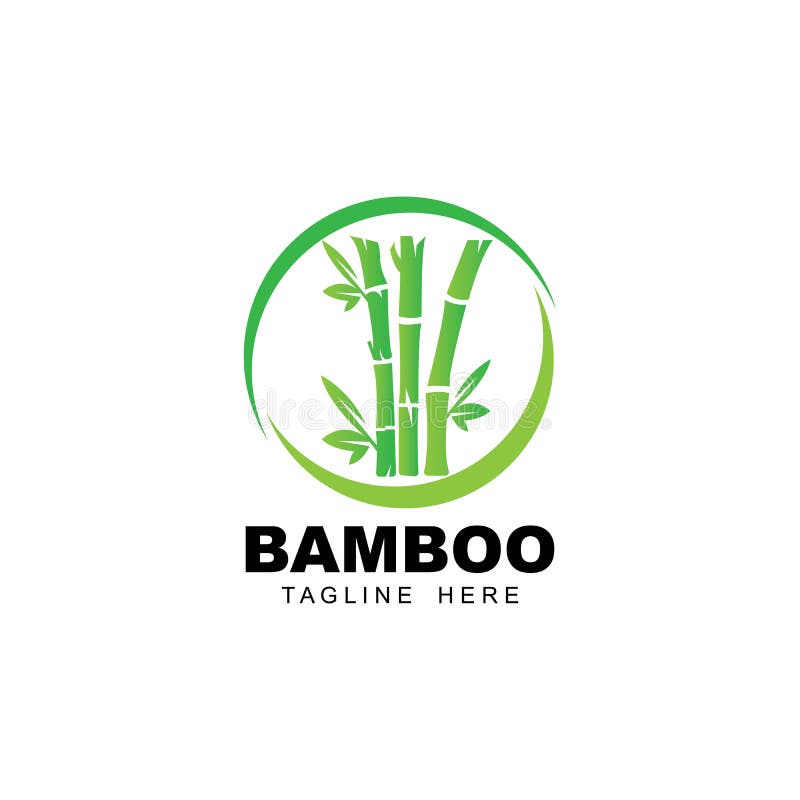 Bamboo logo vector icon stock vector. Illustration of business - 258588968