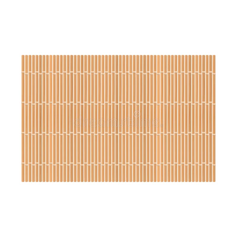 Bamboo Mat. Isolated. Vector Illustration. Stock Vector - Illustration ...
