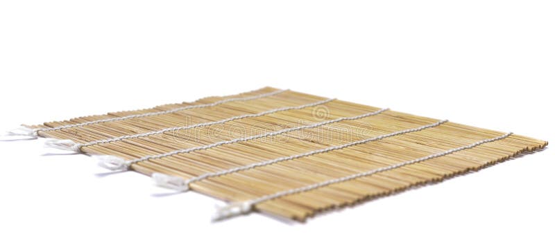 Bamboo Mat for Placeon the Table and Cooking Stock Image - Image of ...
