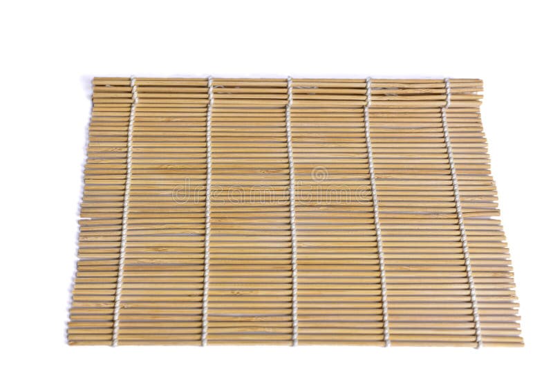 Bamboo Mat for Placeon the Table and Cooking Stock Photo - Image of ...