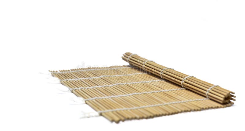 Bamboo Mat for Placeon the Table and Cooking Stock Photo - Image of ...