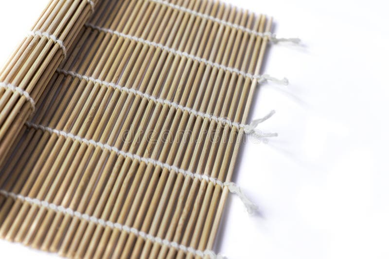 Bamboo Mat for Placeon the Table and Cooking Stock Photo - Image of ...