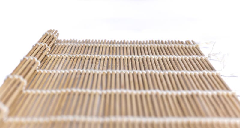 Bamboo Mat for Placeon the Table and Cooking Stock Image - Image of ...