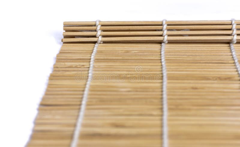 Bamboo Mat for Placeon the Table and Cooking Stock Photo - Image of ...
