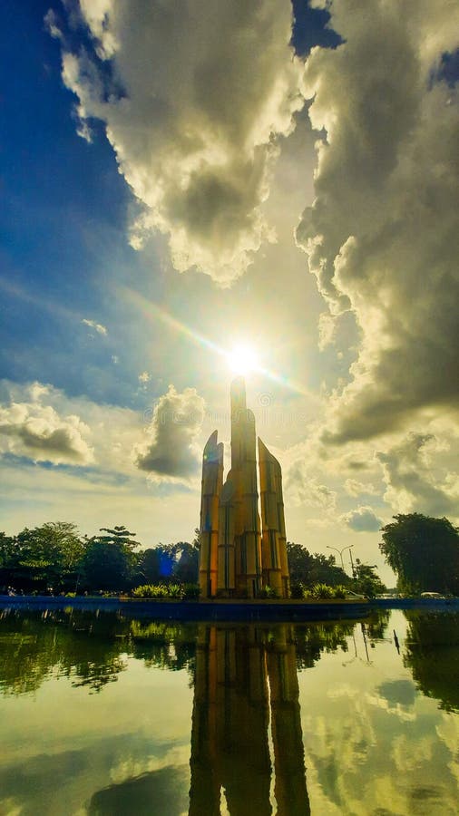 11 Bamboo Monument in West Borneo Pontianak Stock Photo - Image of tree ...