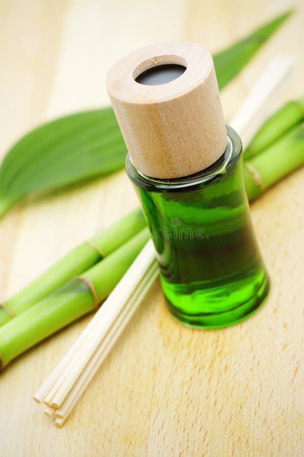 Bamboo oil diffuser stock image. Image of stick, nature - 18472195