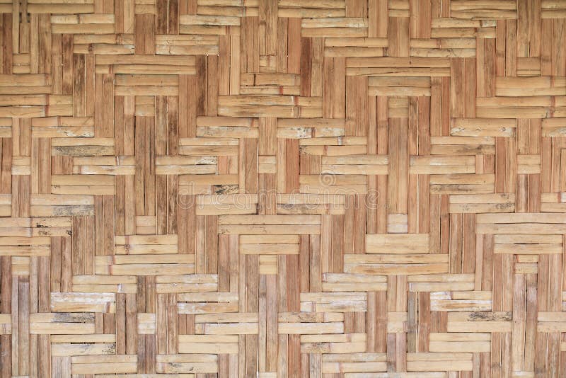 Pattern Native Thai Style Bamboo Wall Stock Photo - Image of textured ...