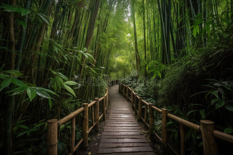 Bamboo Pathway stock image. Image of growth, walk, path - 2658477