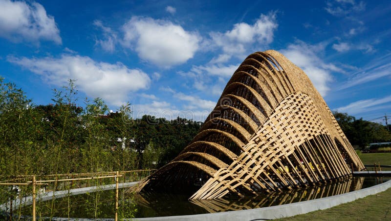 Bamboo Pavilion in Huludun Park Taichung Taiwan Editorial Photography ...