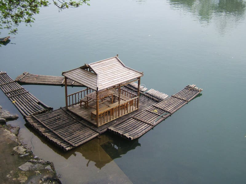 Bamboo Raft Picture. Image: 8639285