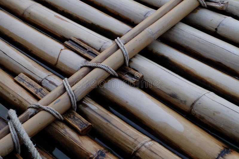 A bamboo raft stock photo. Image of float, river, thailand - 58751498
