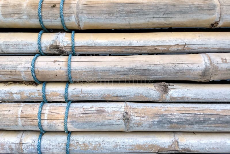 Bamboo Raft or Floating Platform Stock Photo - Image of transportation ...