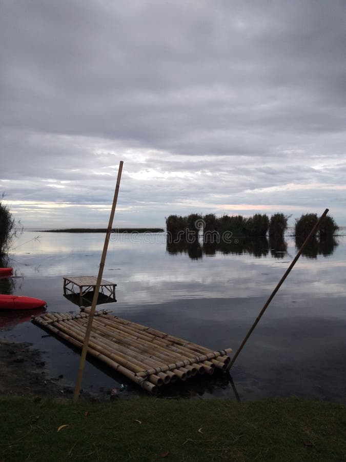 Raft in lake stock image. Image of rest, waves, lifestyles - 15366625