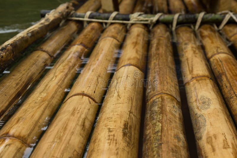 Bamboo raft stock photo. Image of wood, float, drive - 64522190