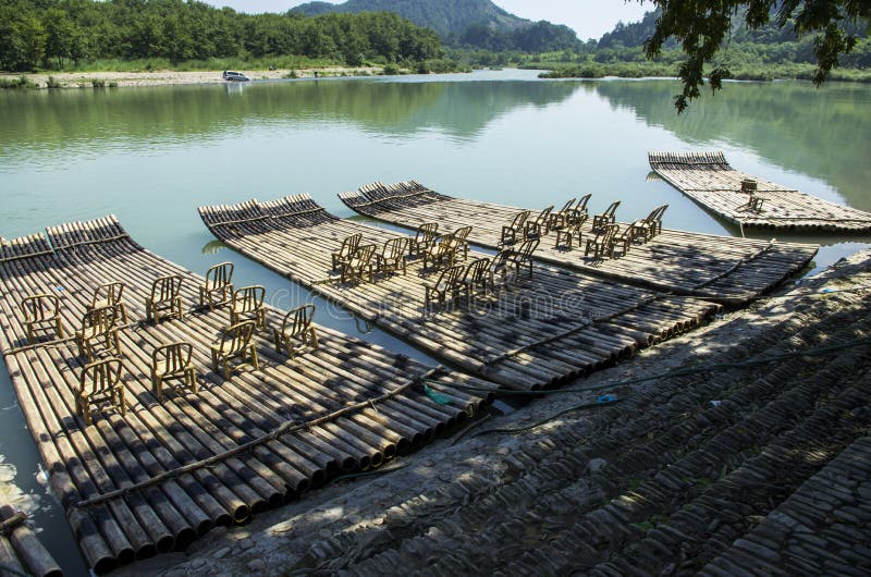 Bamboo raft stock photo. Image of ideas, cruise, outdoors - 97271148