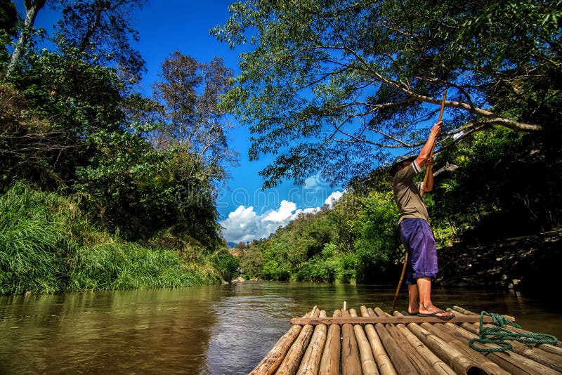 Bamboo River Tourism in Jamaica Editorial Photo - Image of african ...
