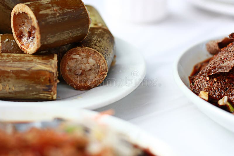 Bamboo rice stock photo. Image of china, food, bamboo - 17118922