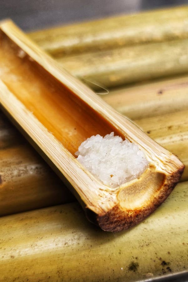 Bamboo rice on bamboo stock image. Image of baking, bamboo - 245096489