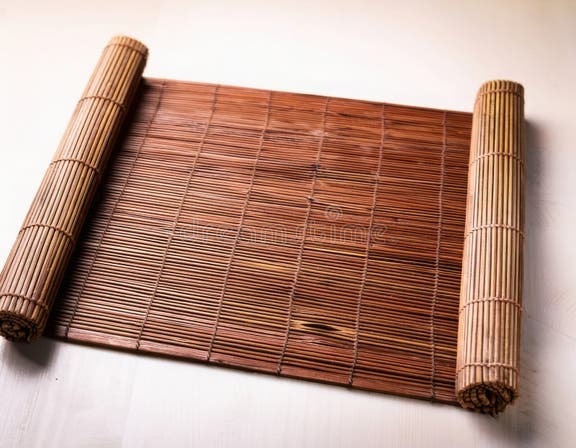 A Bamboo Rolling Mat Used for Making Sushi Stock Illustration ...