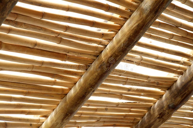 Bamboo roof stock image. Image of bamboo, background - 22788967