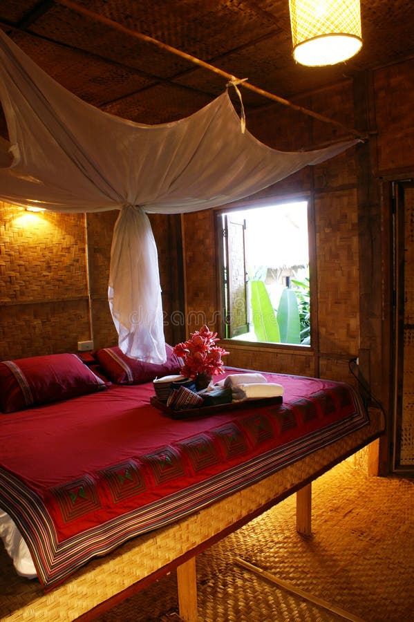 Bamboo room stock image. Image of decorate, room, weaving - 5289093