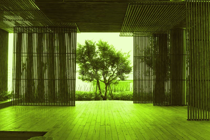 Bamboo room. stock image. Image of interior, design, bamboo - 86944095