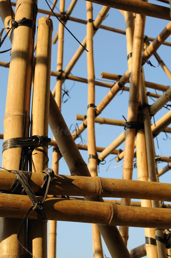 Bamboo Scaffolding stock image. Image of grass, scaffolding - 928119