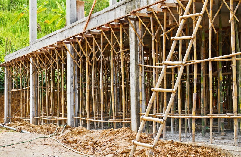 Bamboo scaffolding stock image. Image of bamboo, construct - 32759149