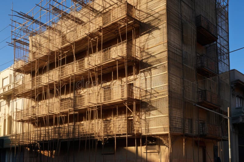 Traditional Wooden Scaffolding Stock Illustrations – 10 Traditional ...