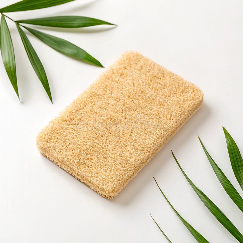 Bamboo Scrub Pad Biodegradable Cleaning Stock Illustration ...