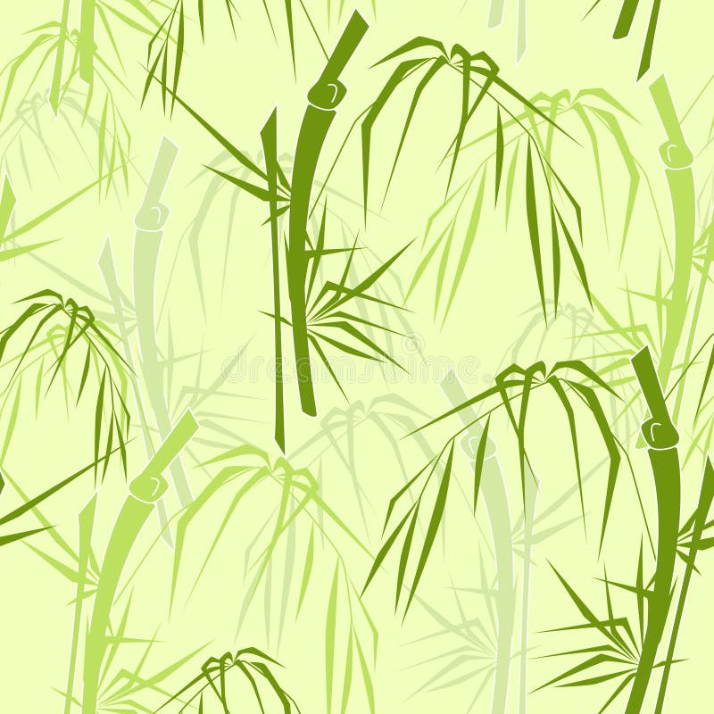Bamboo seamless pattern stock vector. Illustration of nature - 18381866