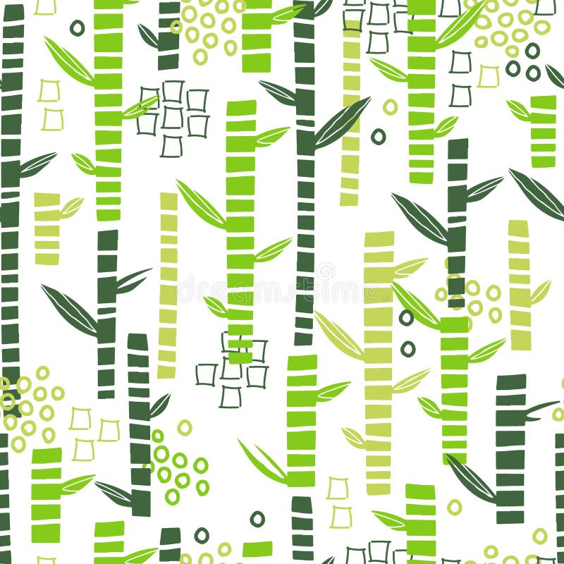 Bamboo Seamless Pattern Design Stock Vector - Illustration of japan ...
