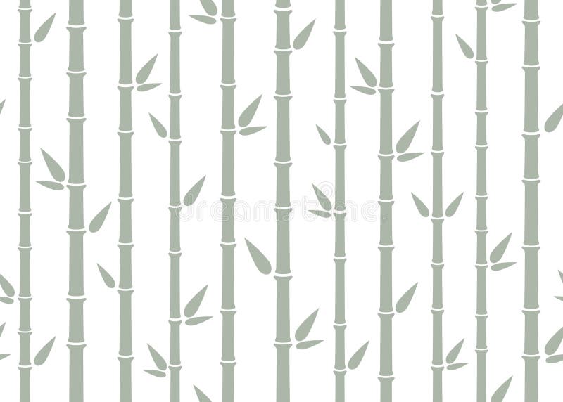 Bamboo Seamless Pattern. Simple Flat Bamboo Background with Stalk ...