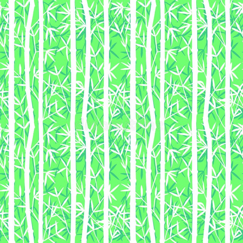 Bamboo Seamless Pattern, Eps10 Vector Illustration. Hand Drawing Stock ...