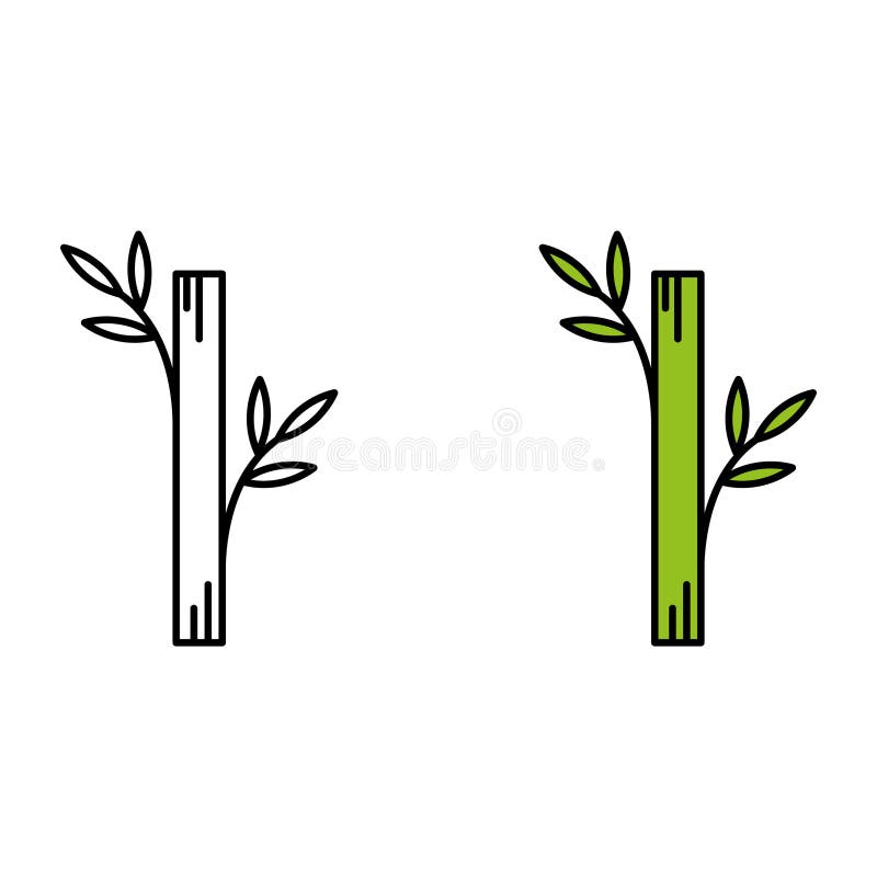 Bamboo 12 stock vector. Illustration of green, isolated - 374092565